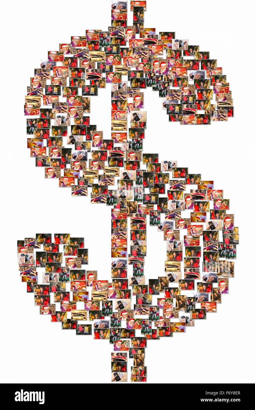 Sales shopping collage Stock Photo - Alamy