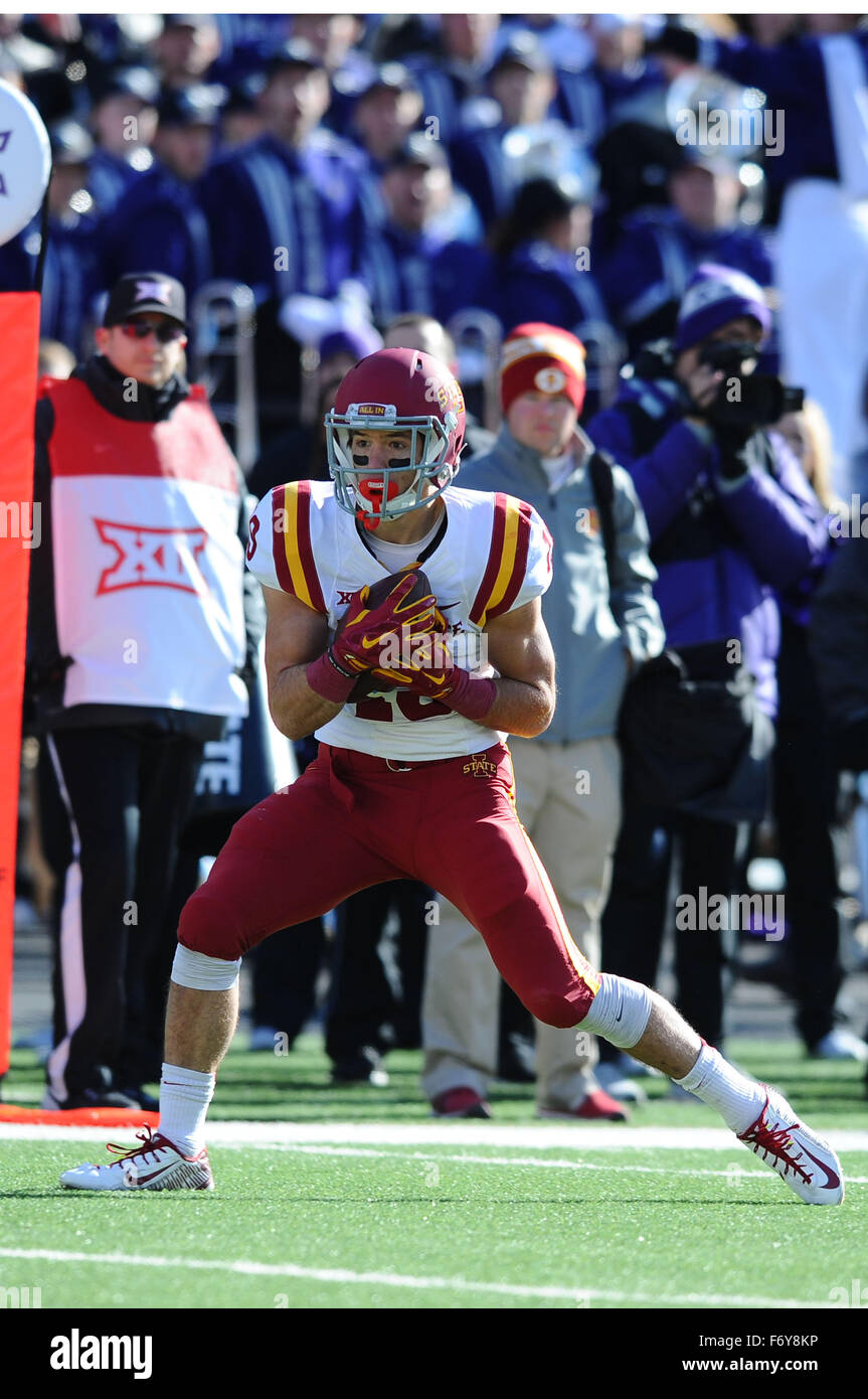 Manhattan, Kansas, USA. 21st Nov, 2015. Iowa State Cyclones wide ...