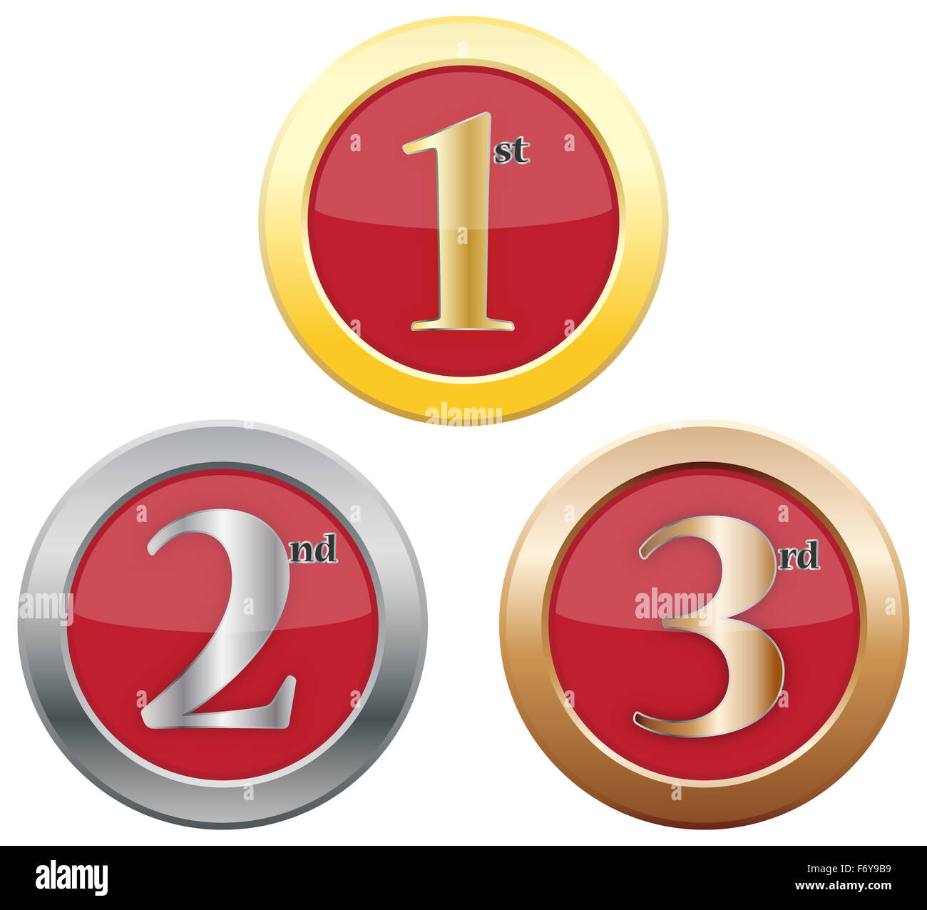 2nd place icon isolated on hi-res stock photography and images - Alamy