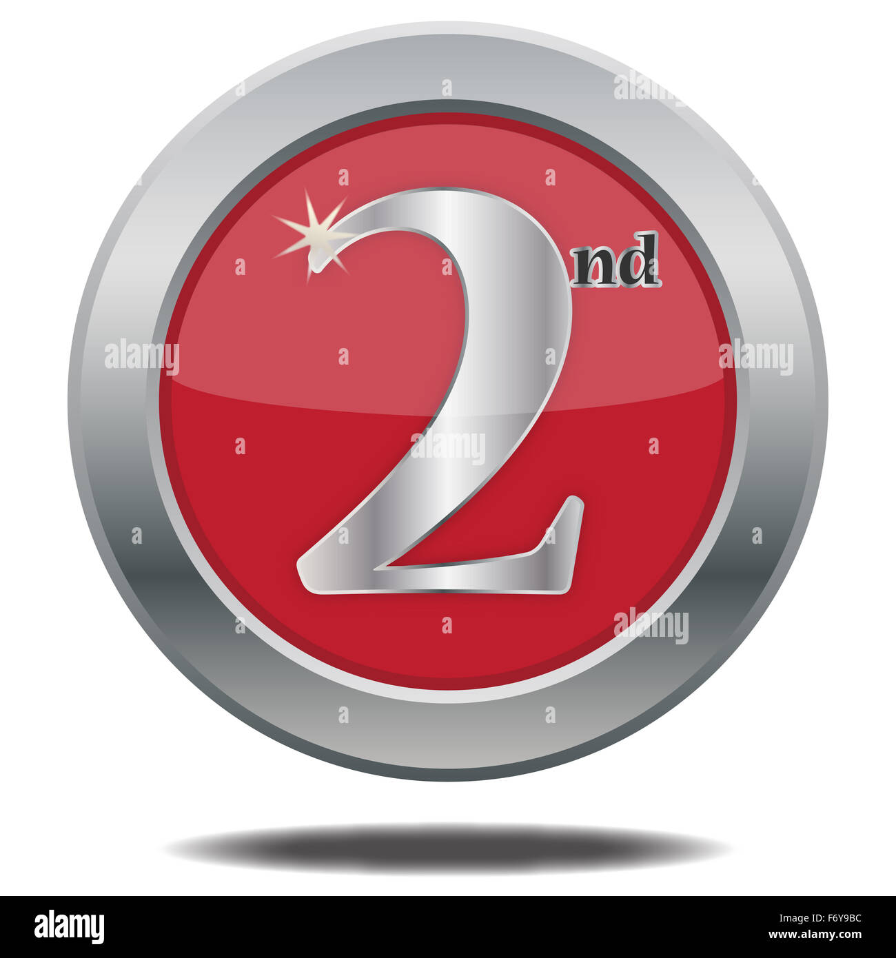 2nd place icon isolated on hi-res stock photography and images - Alamy