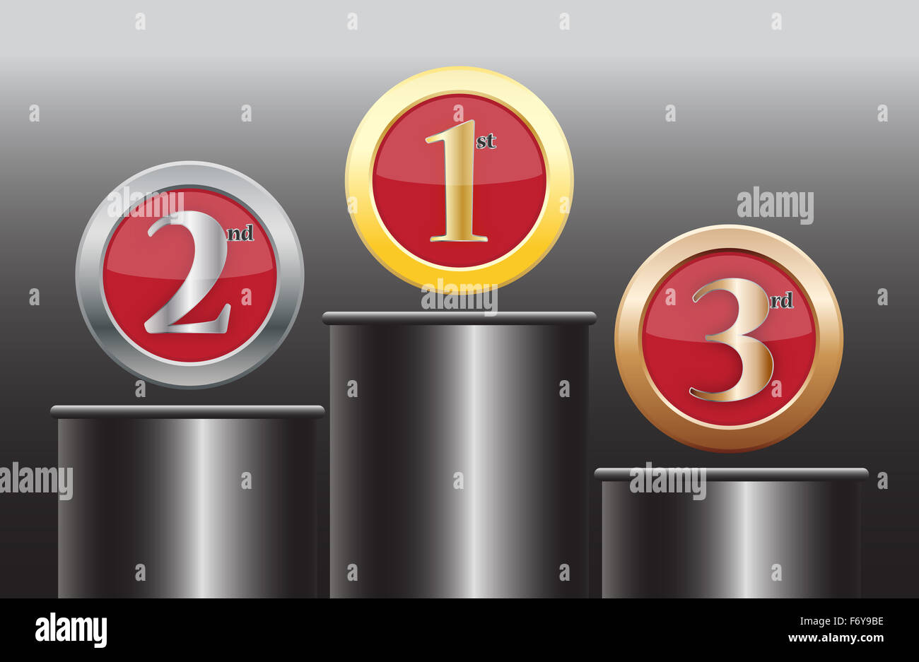 Winner podium 1st 2nd 3rd hi-res stock photography and images - Alamy