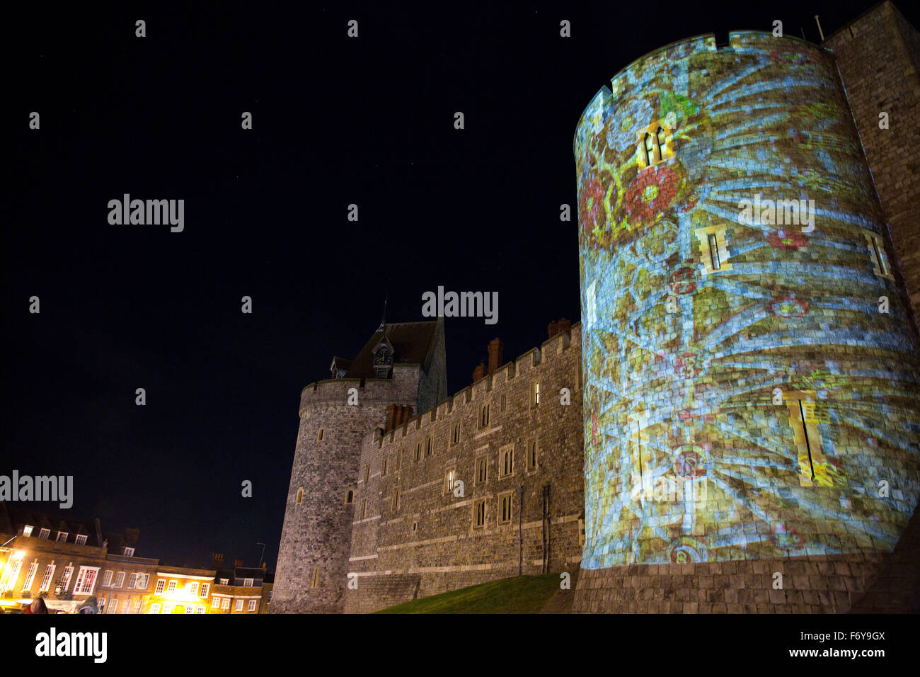 Windsor, UK. 21st Nov, 2015. Stained glass and architectural images ...