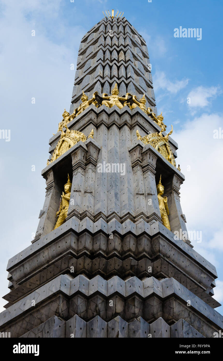Peak of Marble Stupa at Wat Pho Temple, One Landmark Temple of Bangkok ...