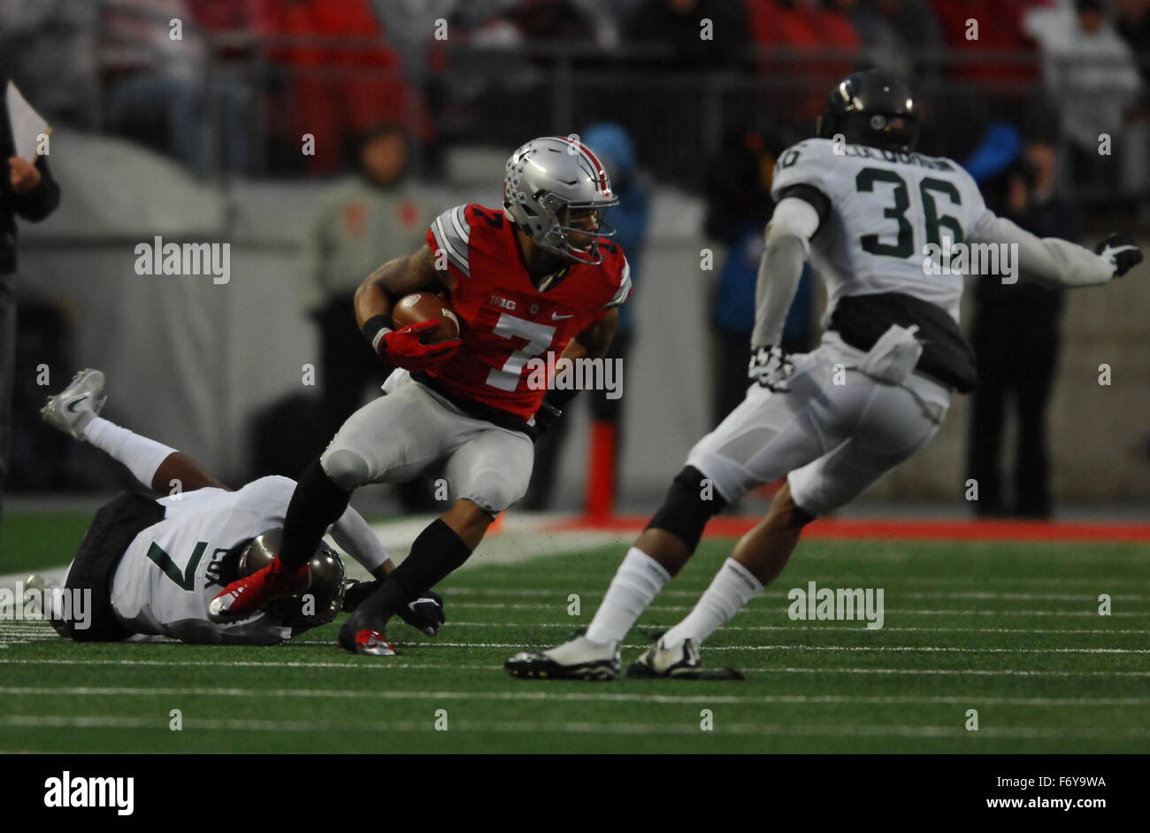 Columbus, Ohio, USA. 21st Nov, 2015. Jalin Marshall #7 during the ...