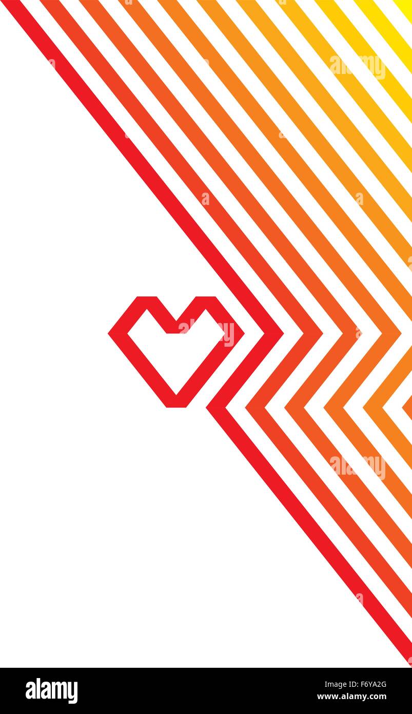 Vector background with a heart / Heart symbol in the middle net from ...
