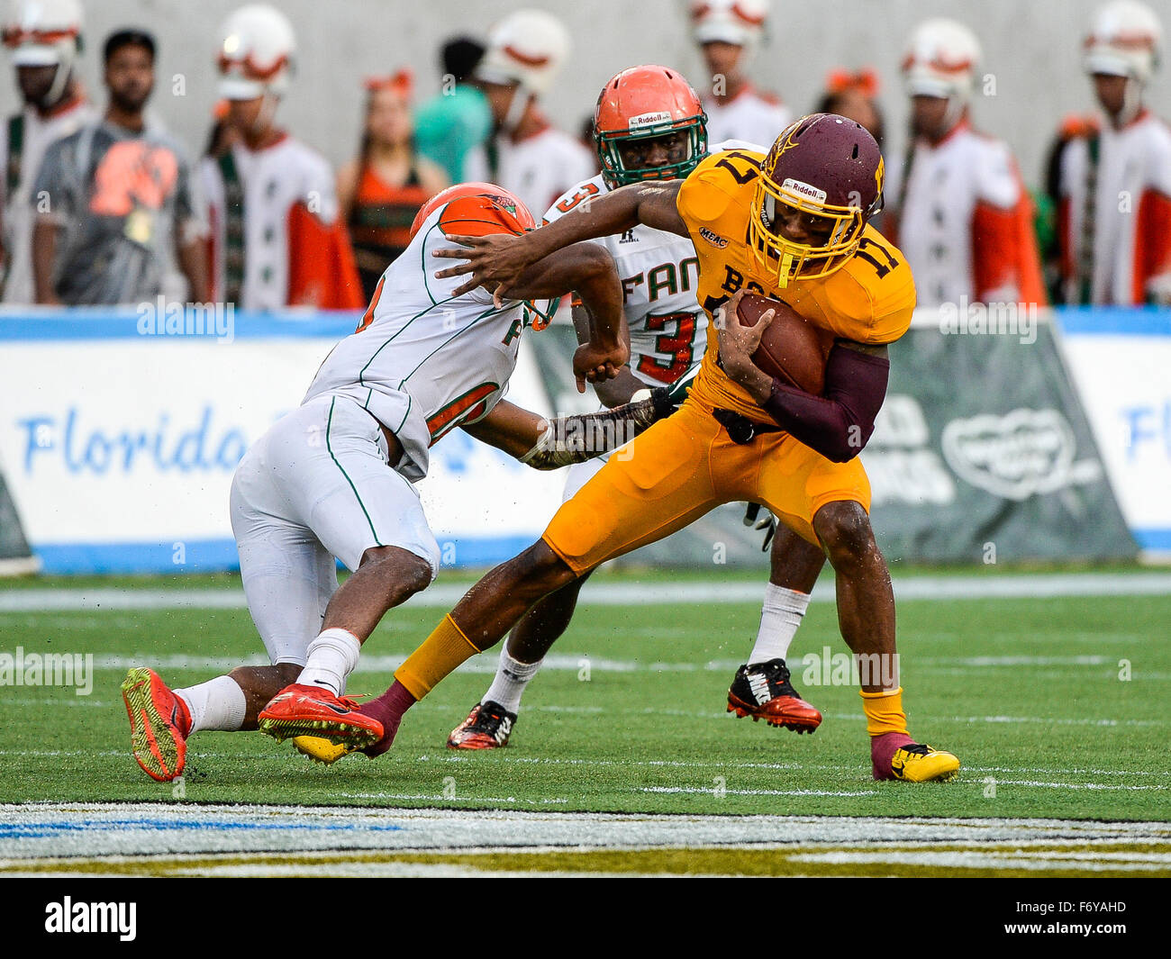 Orlando, FL, USA. 21st Nov, 2015. Bethune Cookman wide receiver Jawill ...