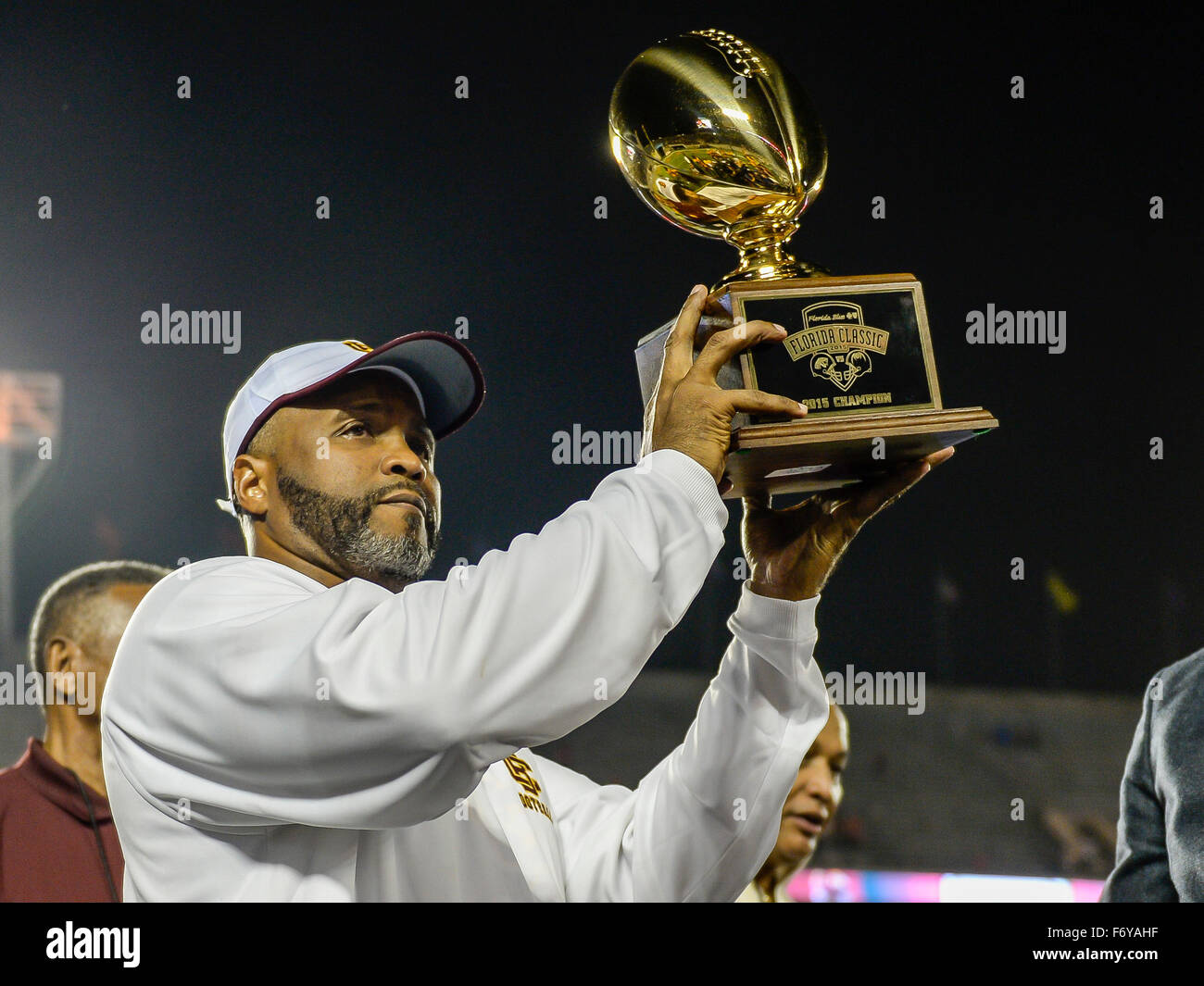 Orlando, FL, USA. 21st Nov, 2015. Bethune Cookman head coach Terry Sims ...