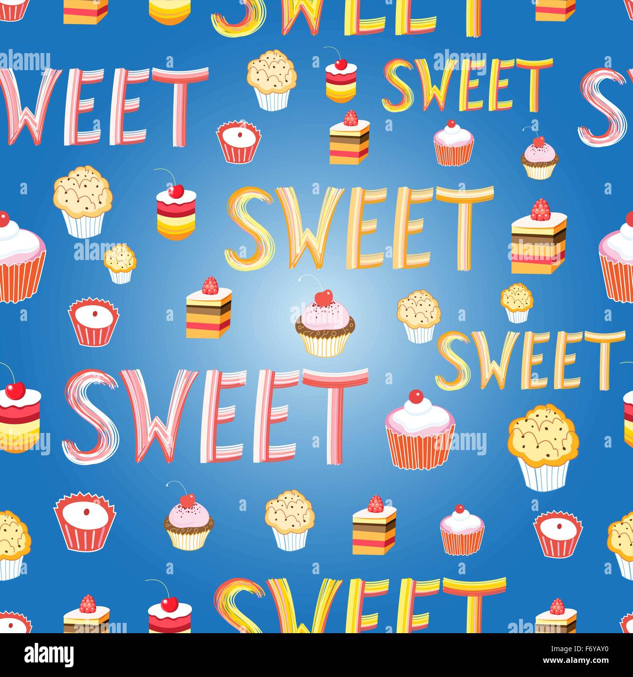 delicious sweet cakes Stock Vector Image & Art - Alamy
