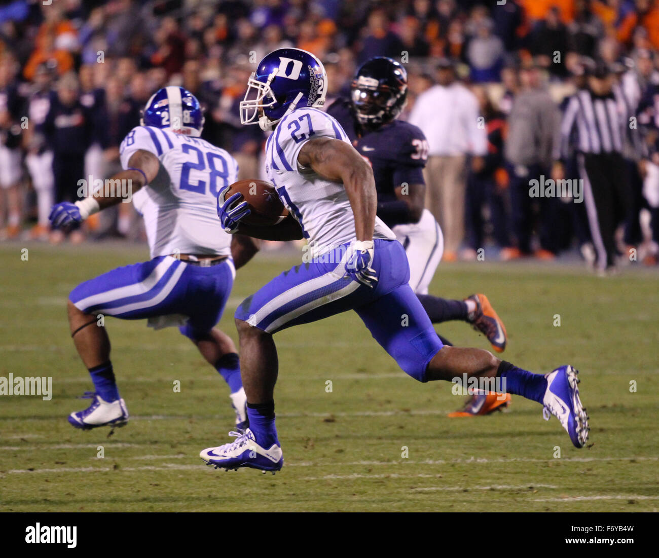 Charlottesville, VA, USA. 21st Nov, 2015. Duke Blue Devils safety DeVon ...