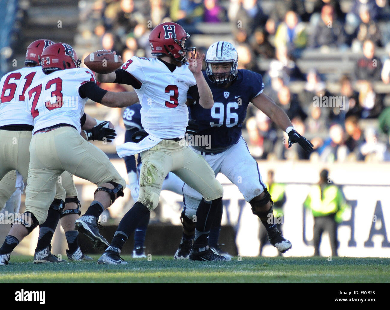 New Haven, Connecticut, USA. 21st Nov, 2015. Scott Hosch (3) of the ...