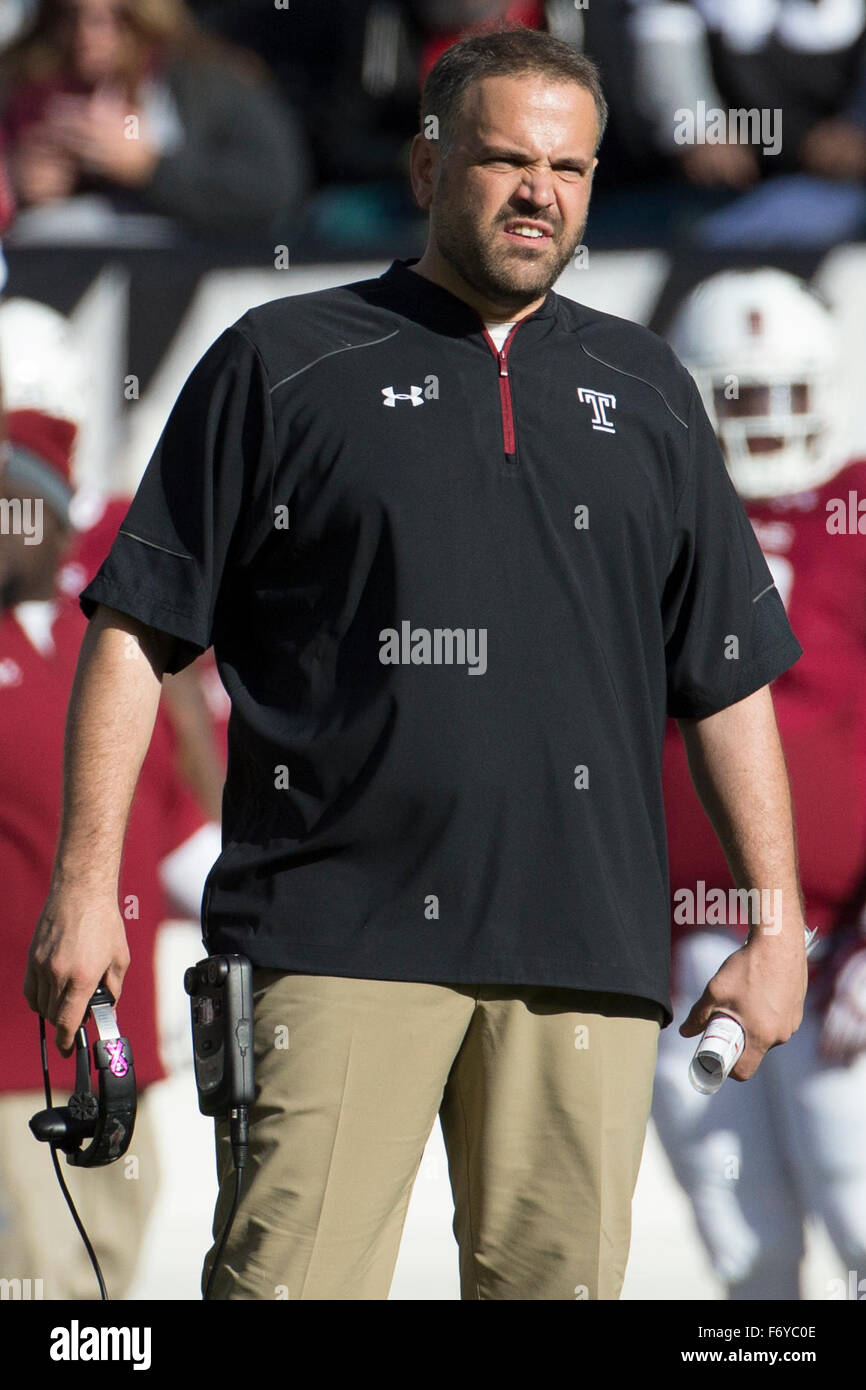 Philadelphia, Pennsylvania, USA. 21st Nov, 2015. Temple Owls head coach ...