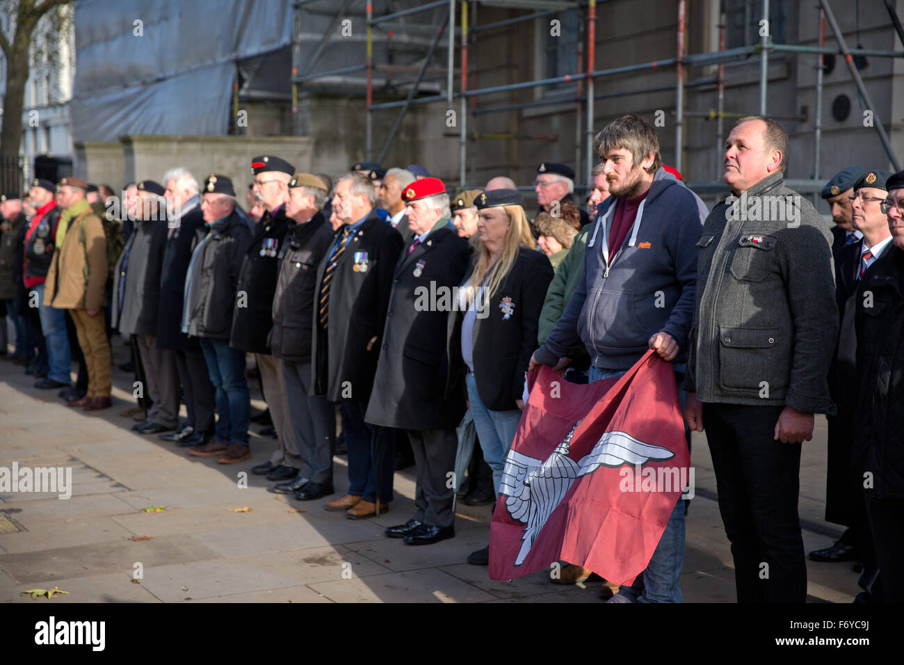 London, UK. 21st Nov, 2015. British military veterans pay their ...