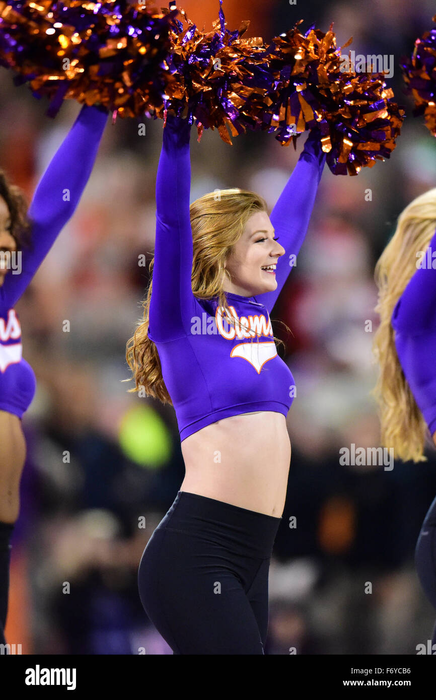 Clemson rally cat cheerleader during hi-res stock photography and ...