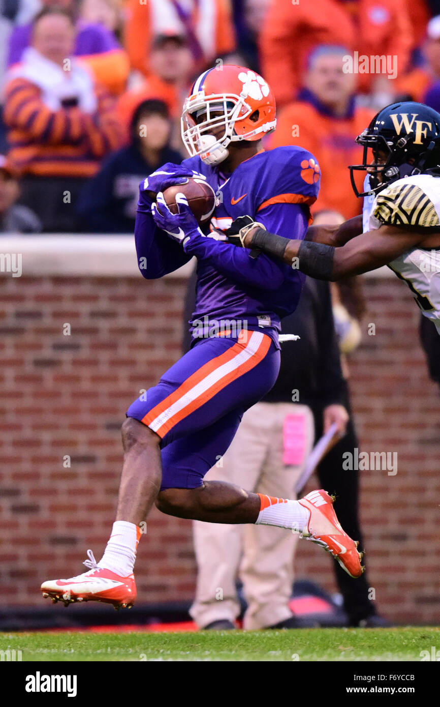 Clemson wide receiver Germone Hopper (5) during the NCAA college ...