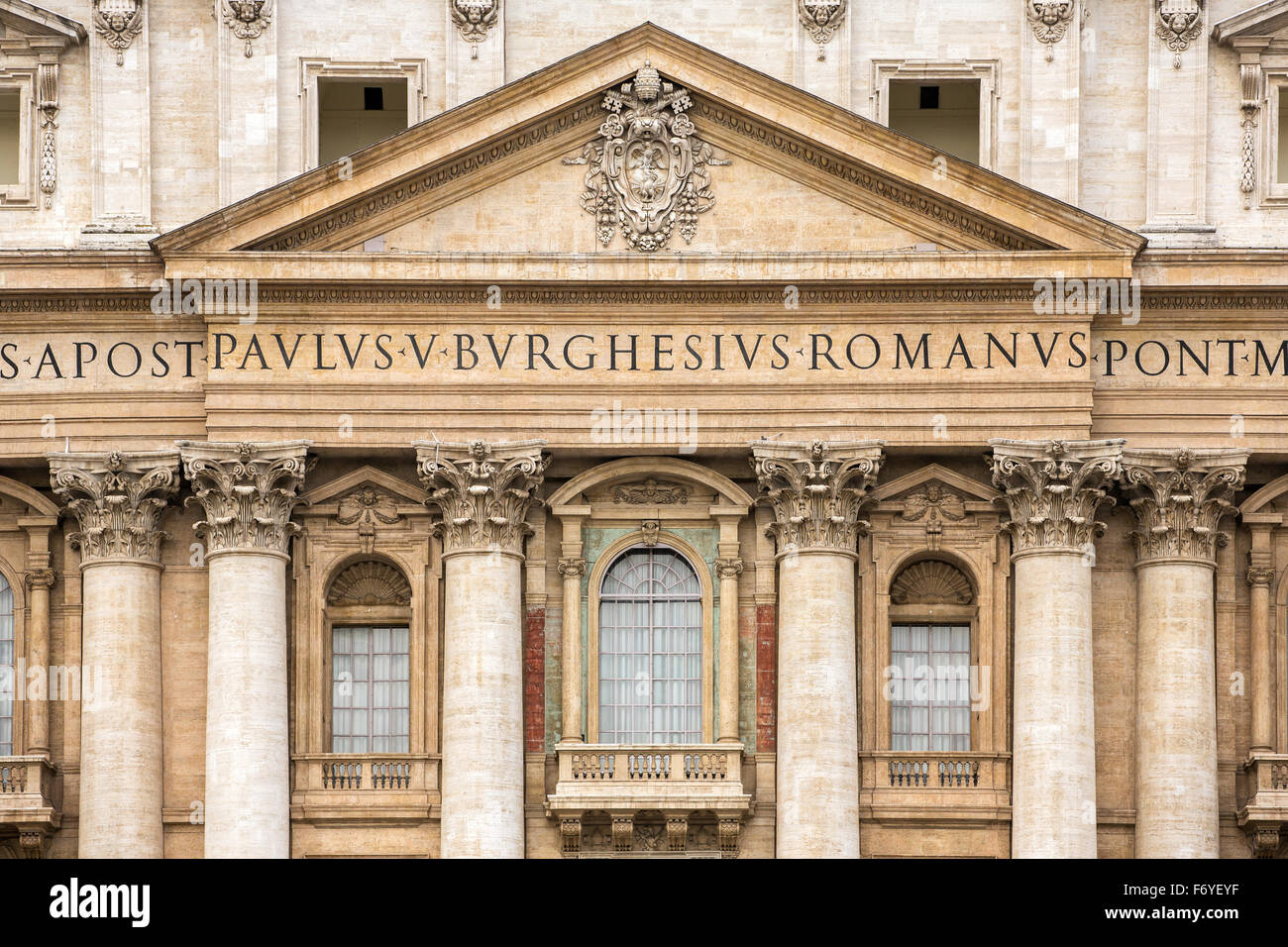 Peters basilica balcony hi-res stock photography and images - Alamy
