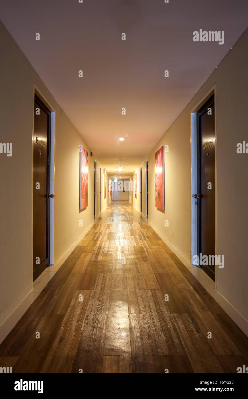 in an old biulding there is an beautiful corridor Stock Photo - Alamy
