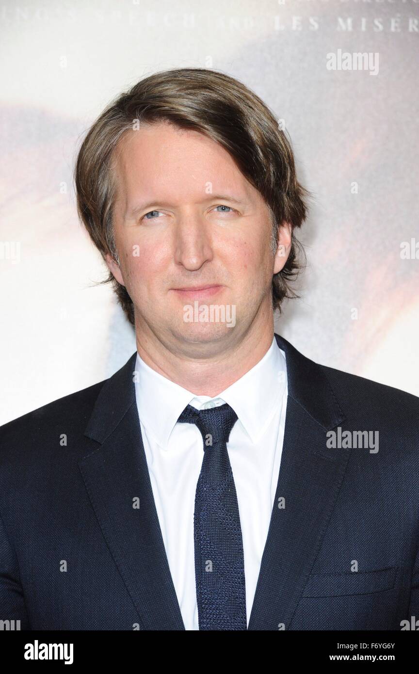 Los Angeles, CA, USA. 21st Nov, 2015. Tom Hooper at arrivals for THE ...