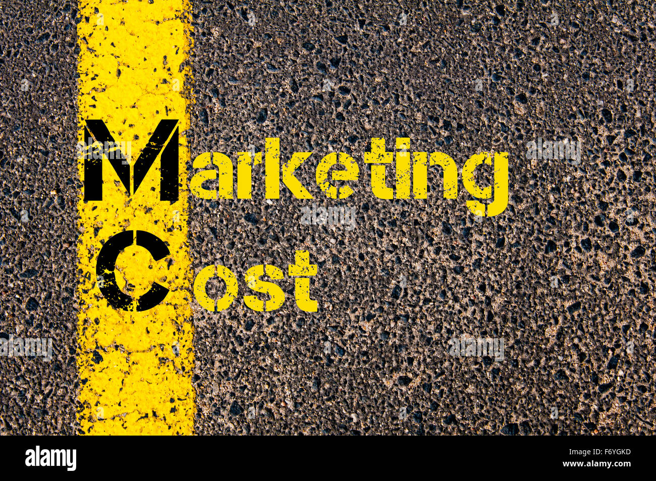 Concept image of Business Acronym MC as Marketing Cost written over ...