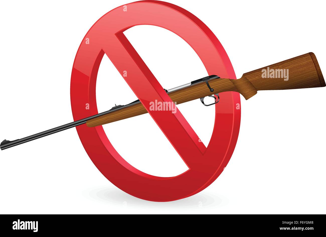 No weapon sign on a white background Stock Vector Image & Art - Alamy