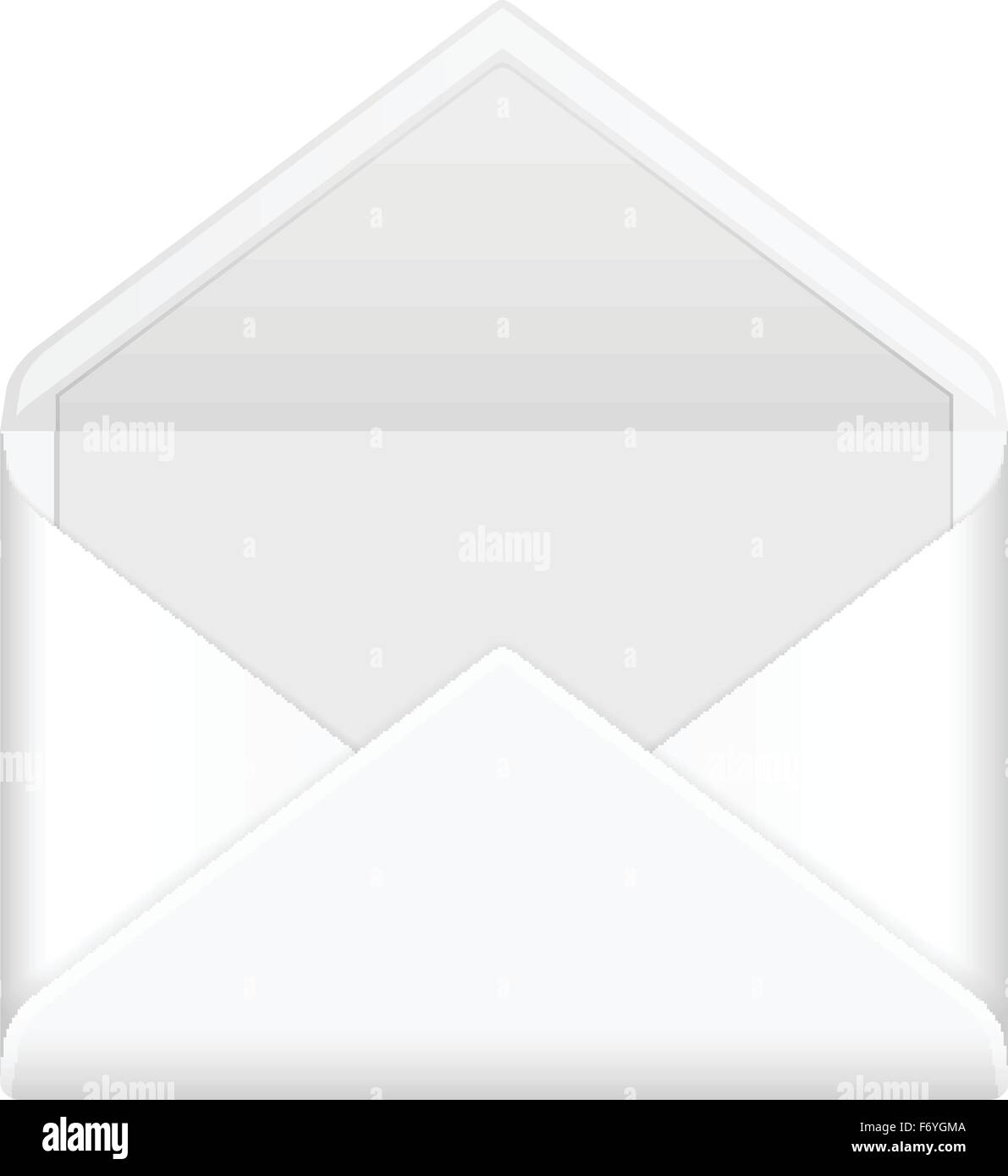 Open mail icon on a white background. Vector illustration Stock Vector ...