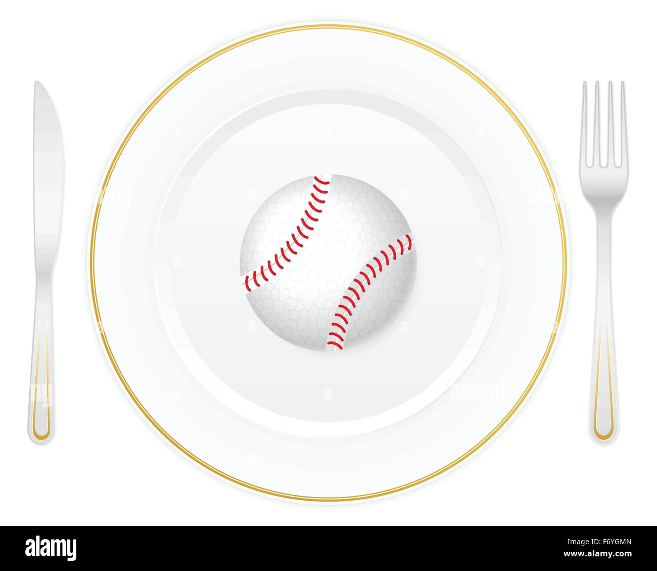Baseball food Cut Out Stock Images & Pictures - Alamy