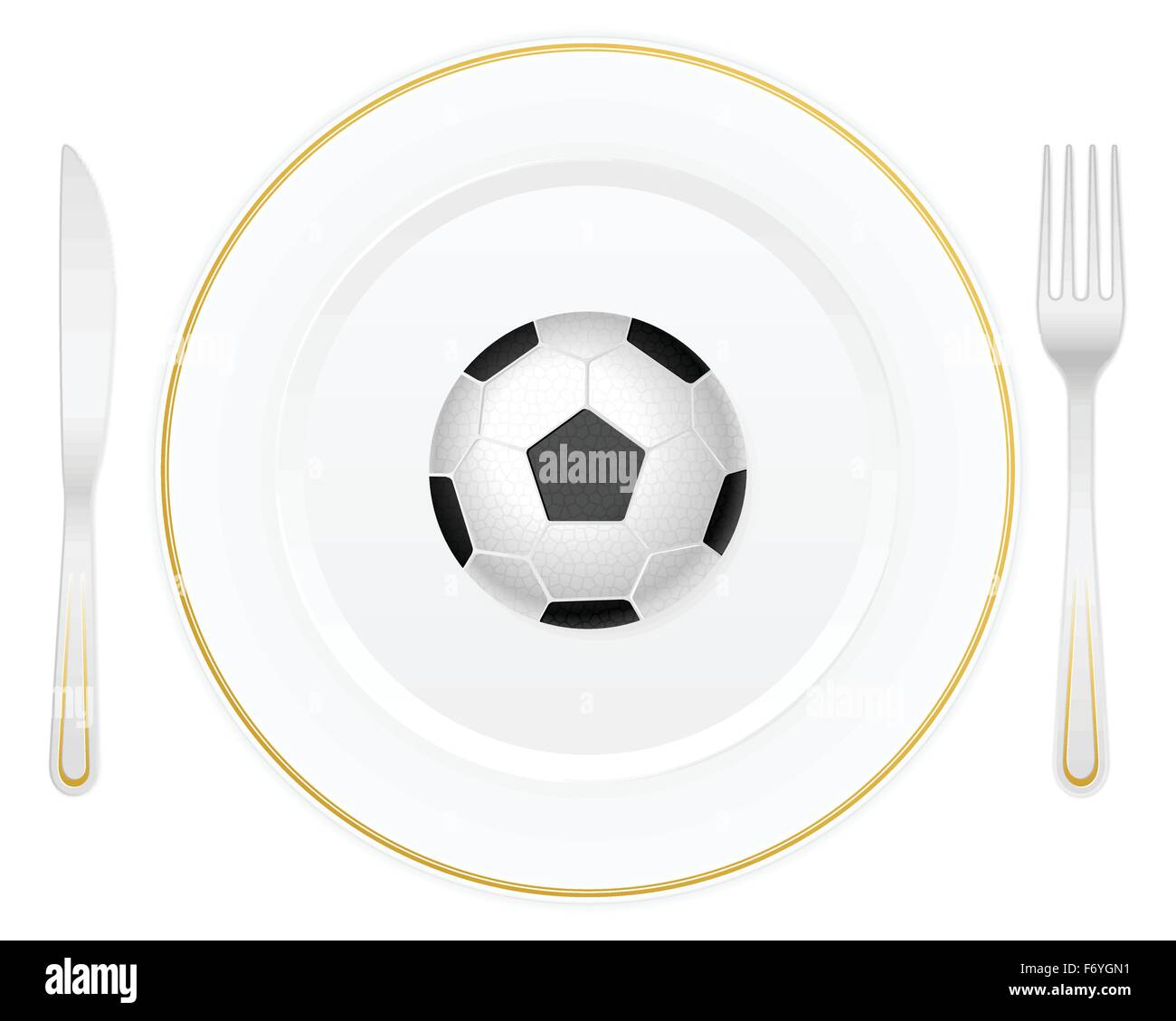 Soccer ball vector Stock Vector Images - Alamy