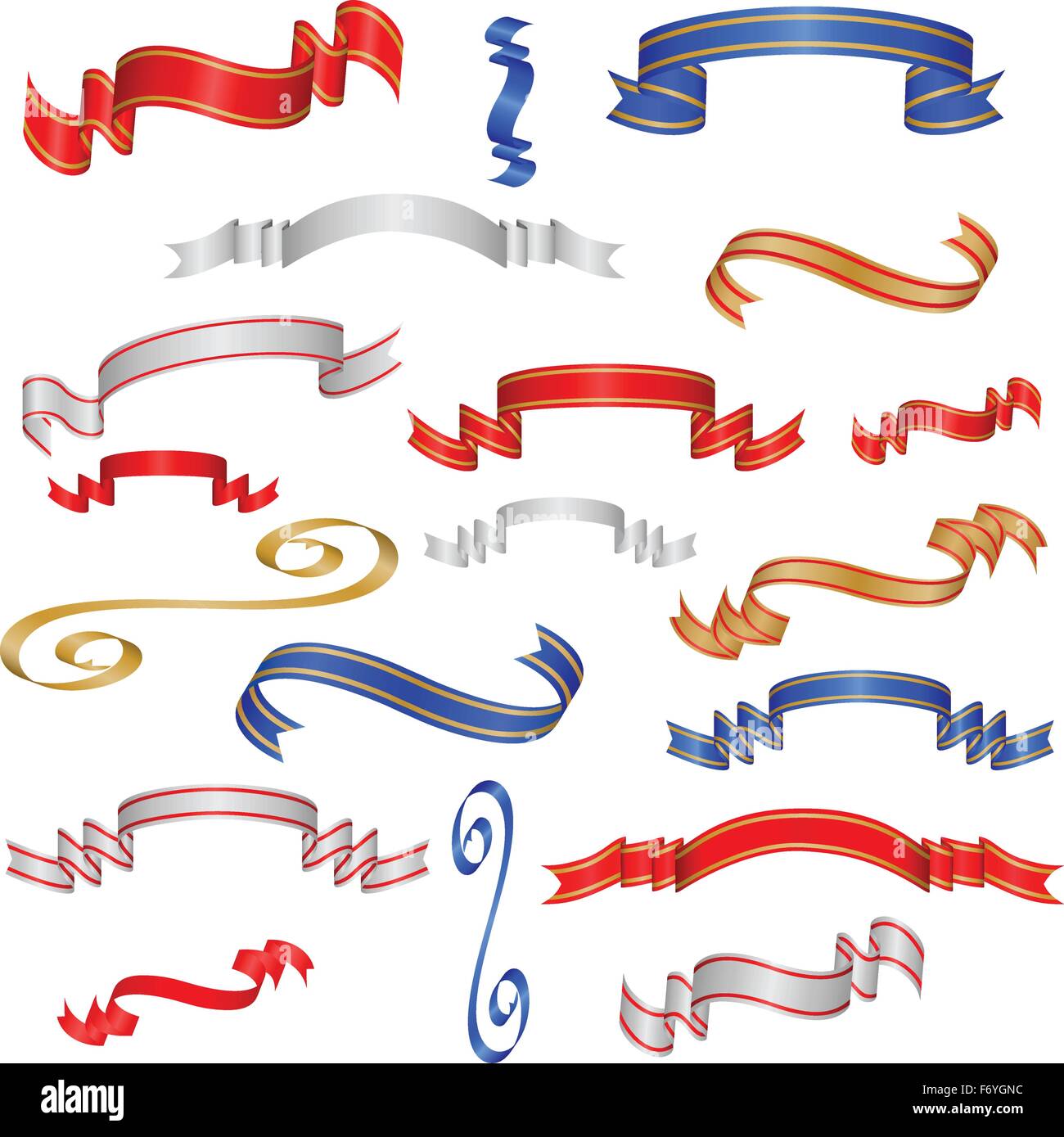 Decorative color ribbon banner. Vector illustration Stock Vector Image ...