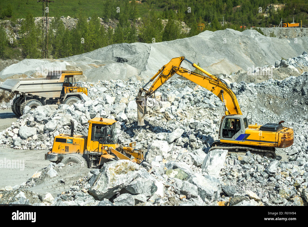 Backhoe excavators hi-res stock photography and images - Alamy