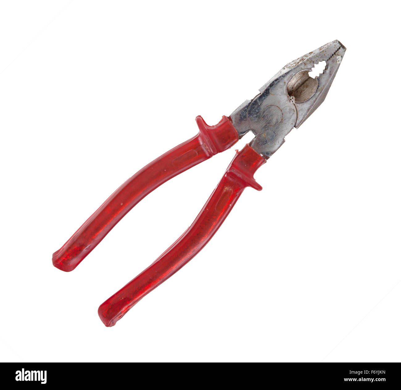 Old pliers isolated on a white background Stock Photo - Alamy