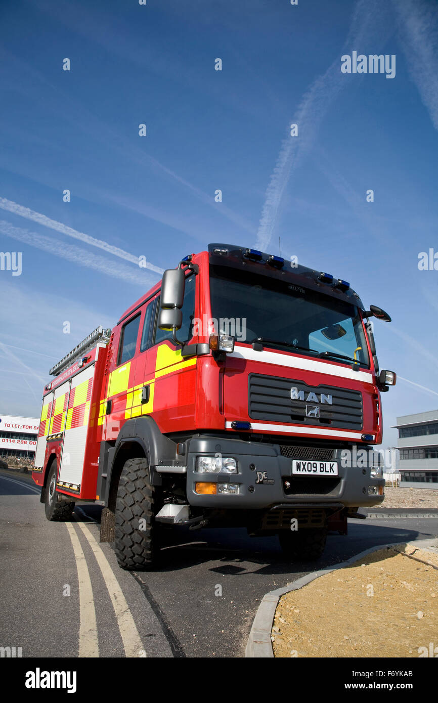 MAN Off Road Fire Truck Stock Photo - Alamy