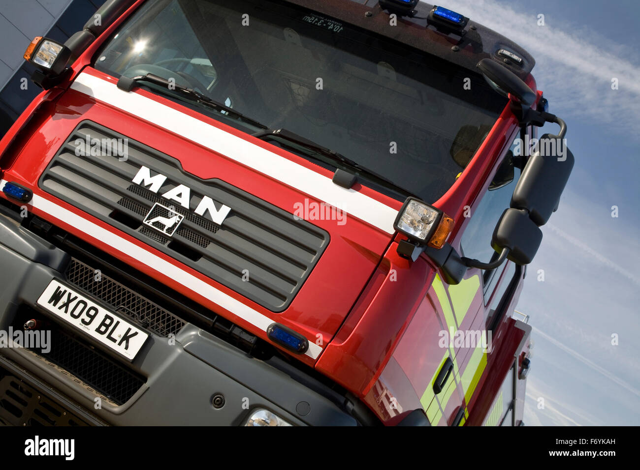 MAN Off Road Fire Truck Stock Photo - Alamy