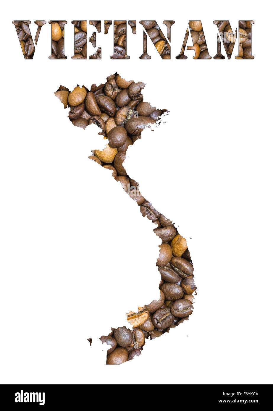 Vietnam coffee map Cut Out Stock Images & Pictures - Alamy