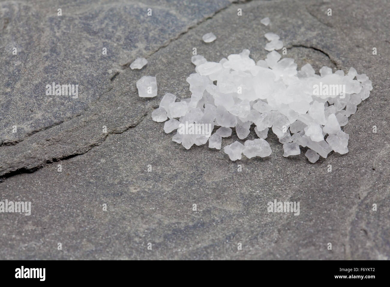 salt on a sea stone as background Stock Photo - Alamy