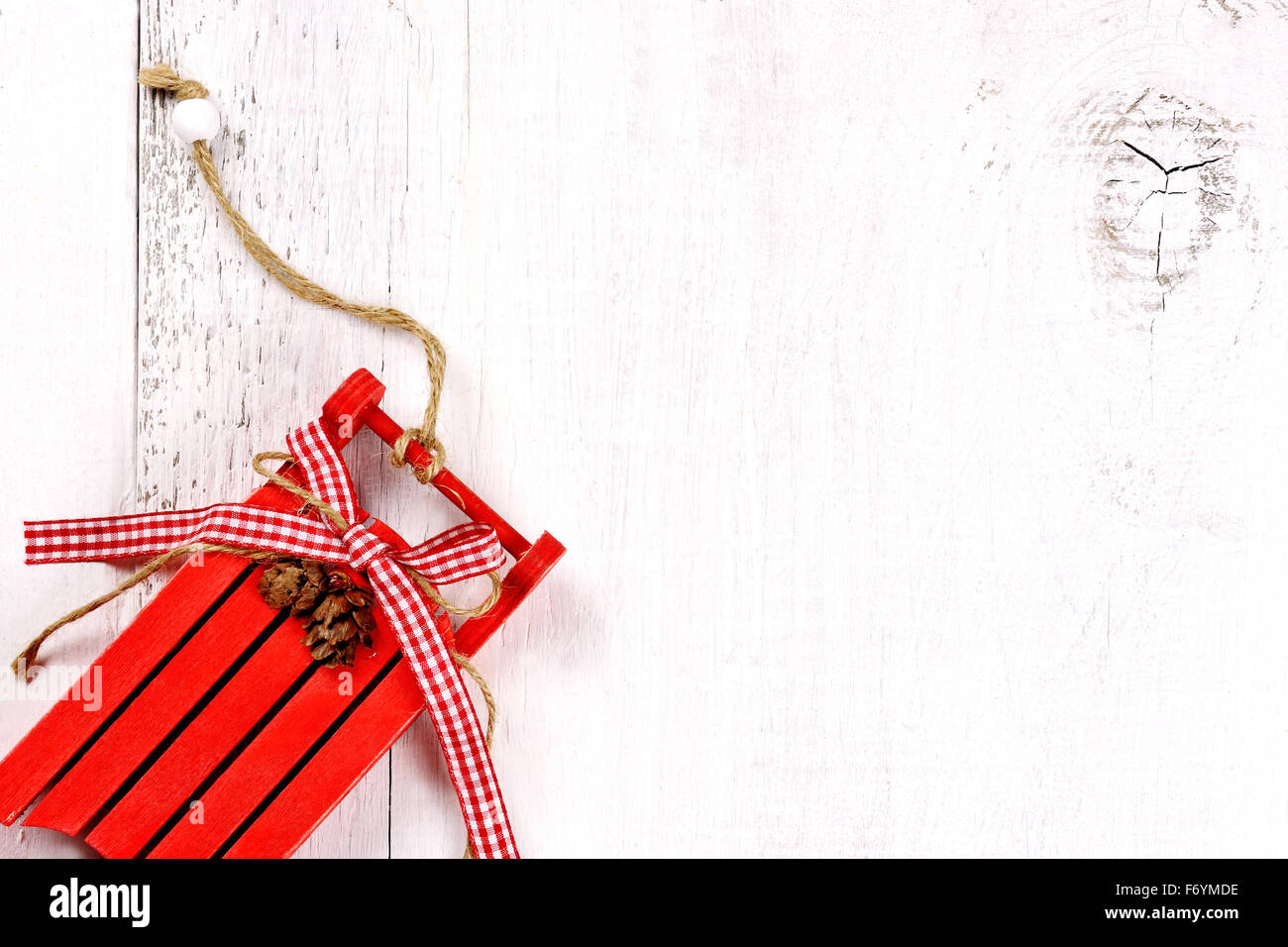 Red sled hi-res stock photography and images - Alamy