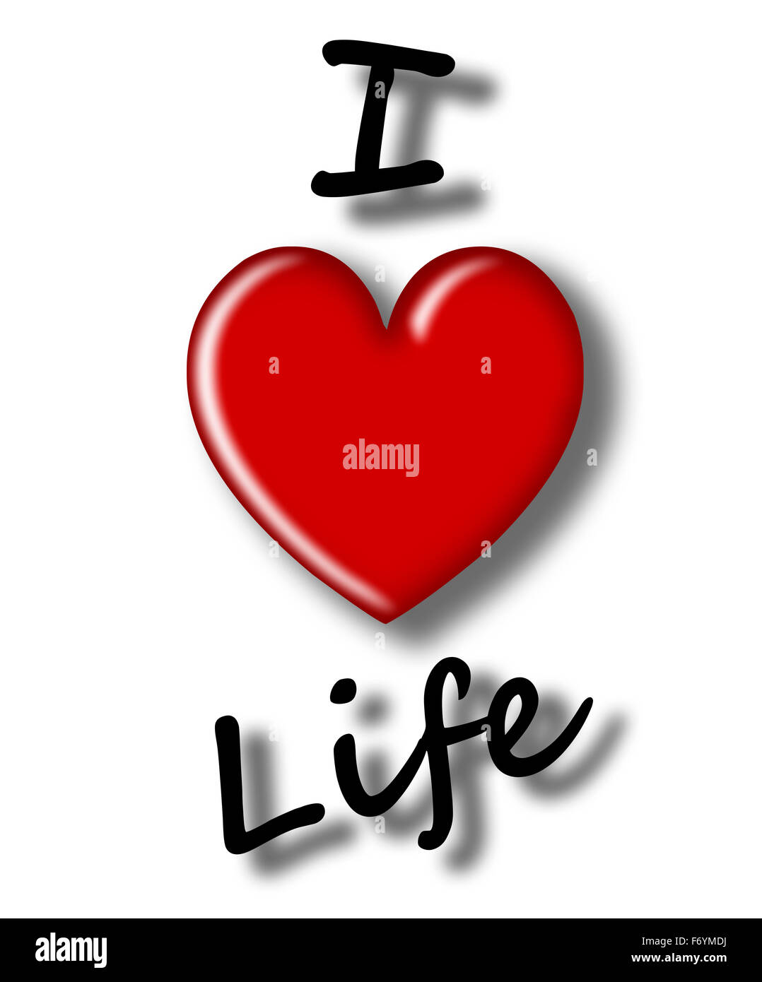 I love life concept Stock Photo - Alamy