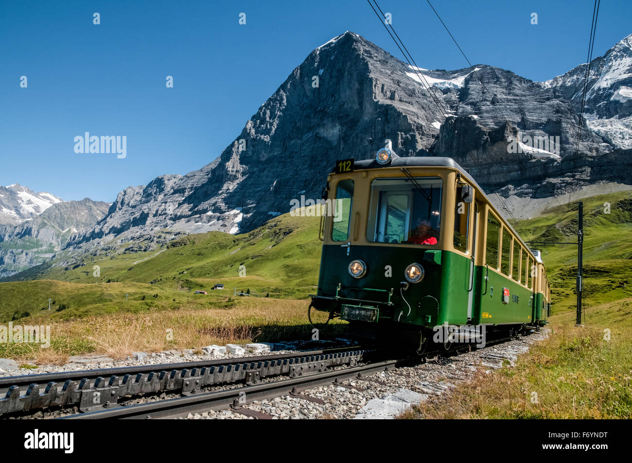 Grindelwald, the Eiger-Jungfrau scenic railway Stock Photo - Alamy