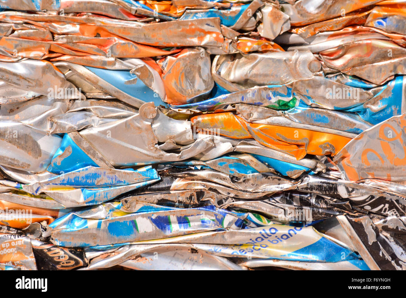 Metal Ready for Recycling Stock Photo - Alamy