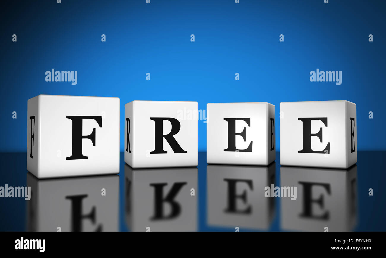 Free web sign marketing and promotional concept with letter on cubes 3d ...