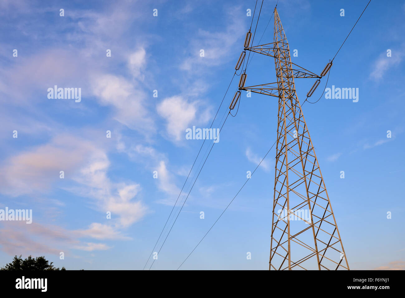 Electricity Pylon Pole Stock Photo - Alamy