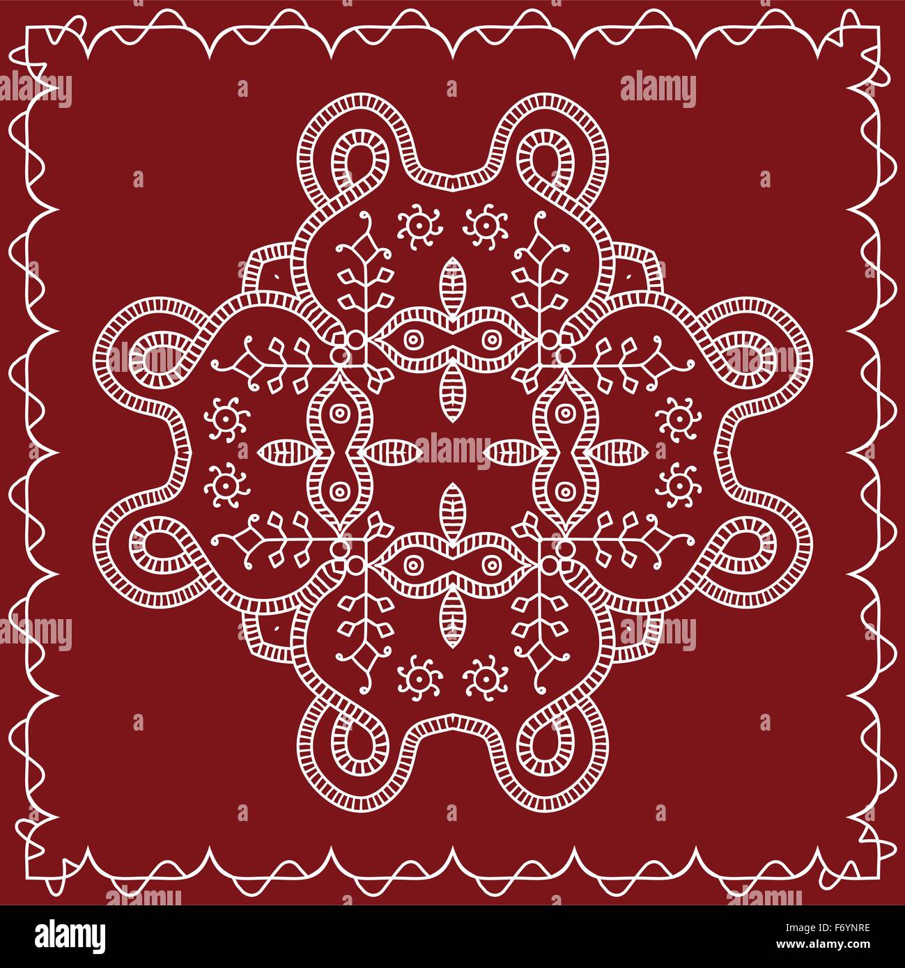 Folk, Tribal Design, Motif, Wall Painting Vector Art Stock Vector Image ...