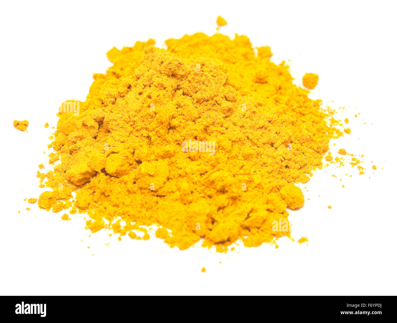 turmeric powder isolated on white background Stock Photo - Alamy