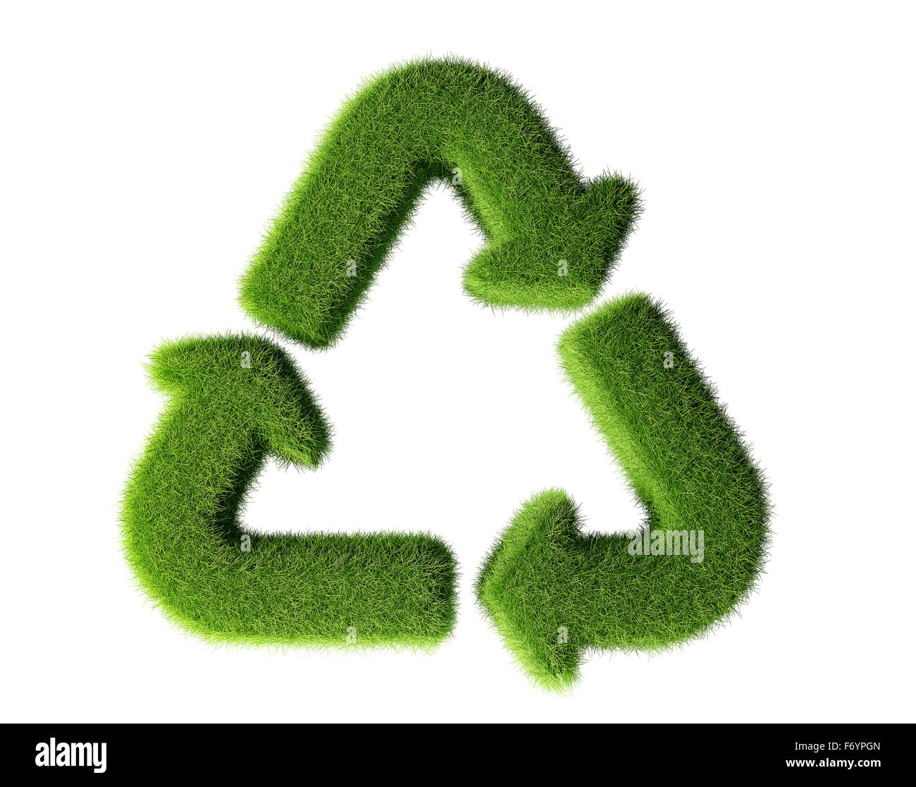 Recycle icon on screen Cut Out Stock Images & Pictures - Alamy