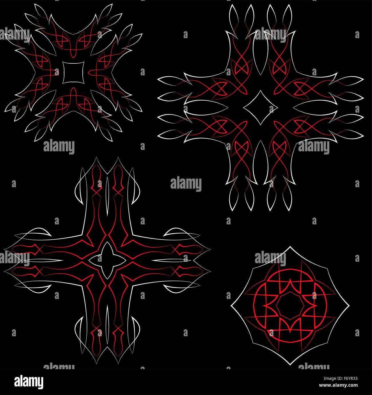 Pinstripe Graphics Cross : Vinyl Ready Stock Vector Image & Art - Alamy