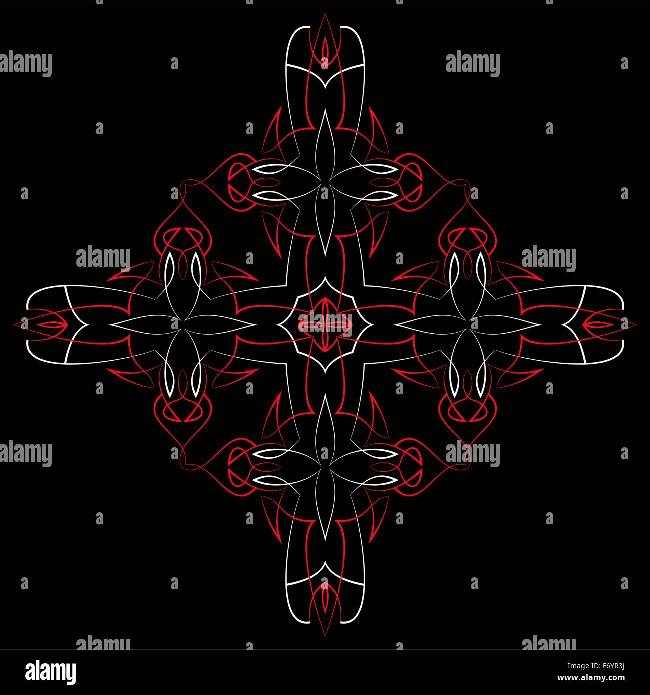 Pinstripe Graphics Cross : Vinyl Ready Stock Vector Image & Art - Alamy