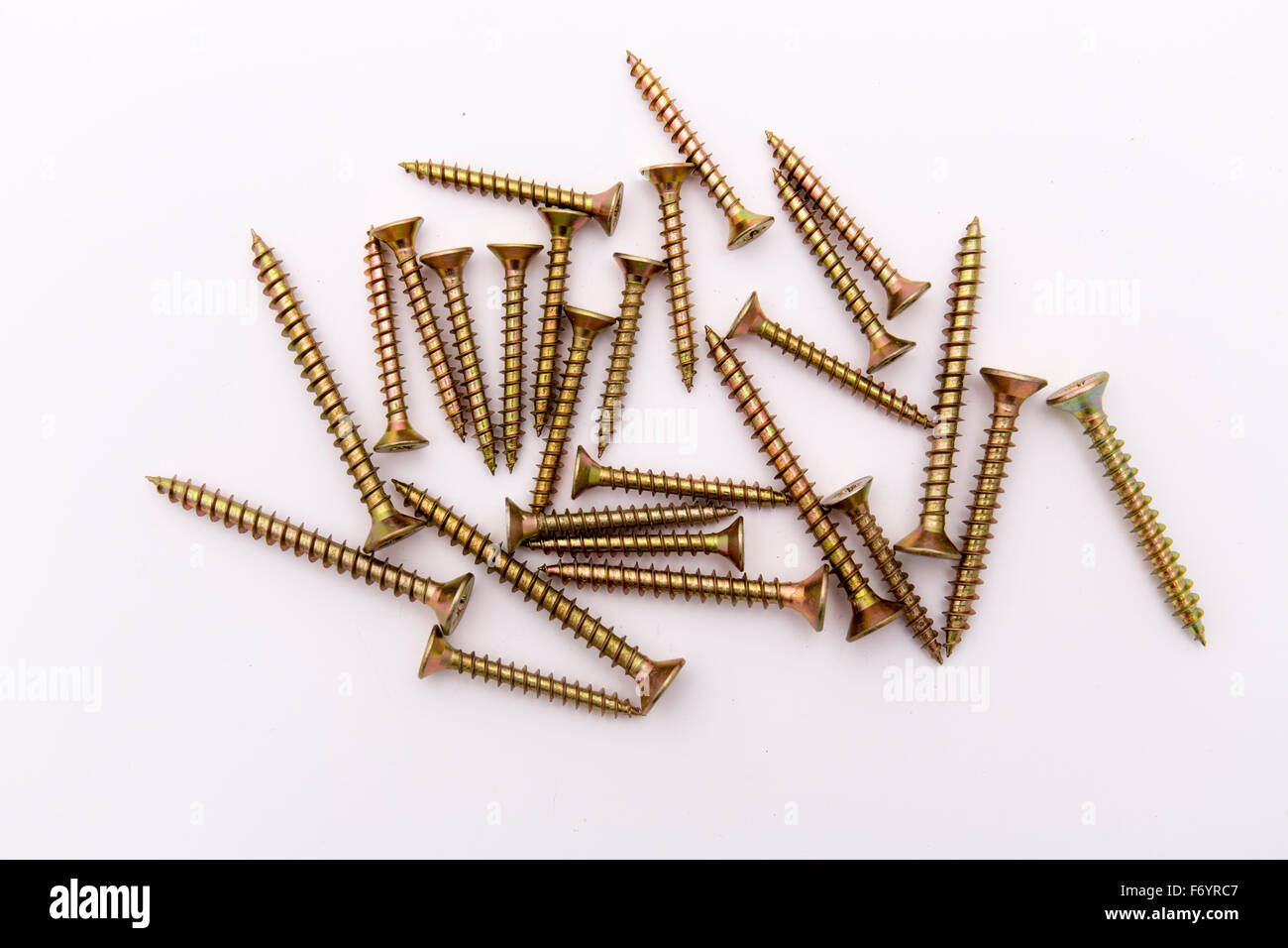 Closeup of the metalic screws Stock Photo - Alamy
