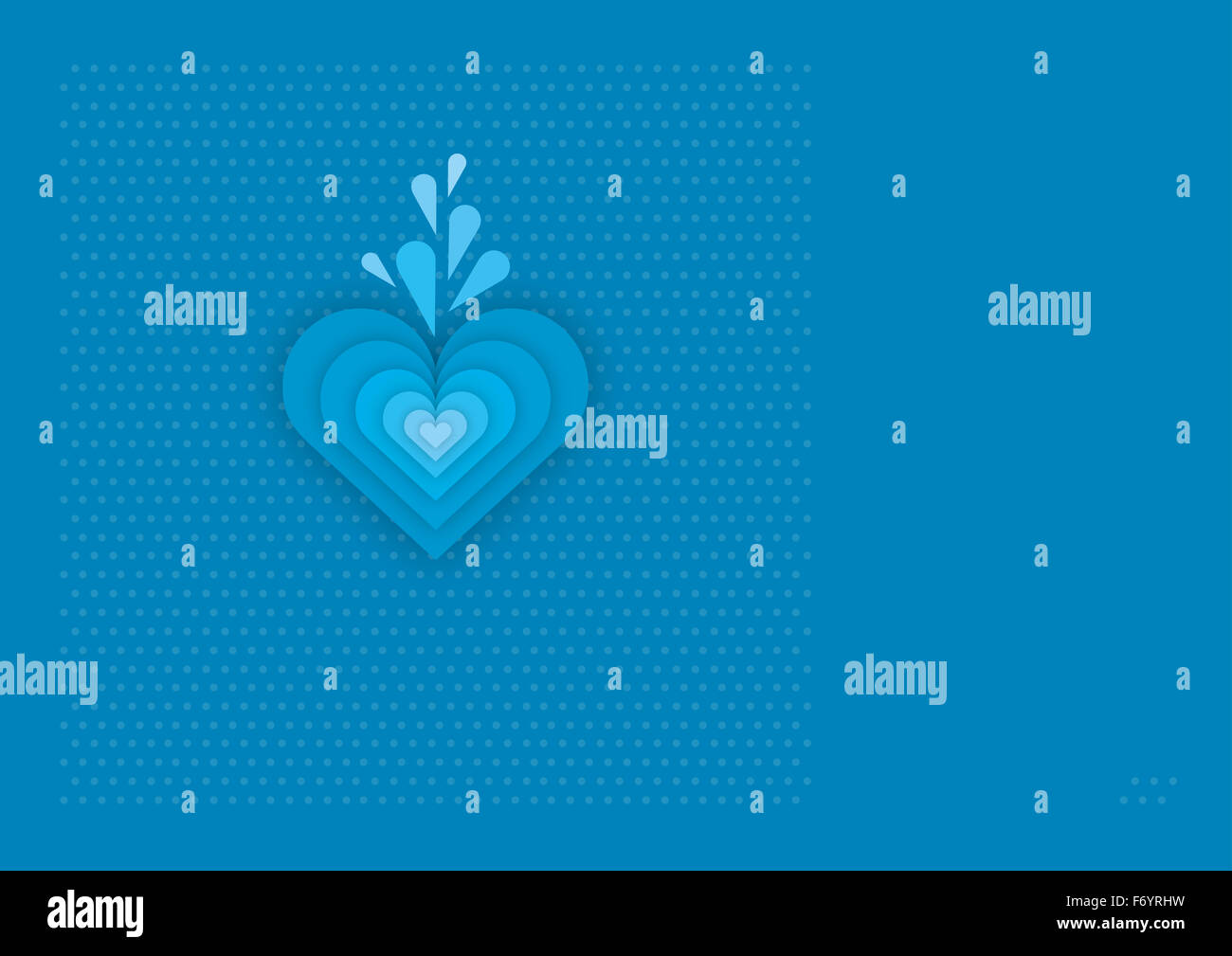 Blue Crying Heart Stock Photo - Alamy