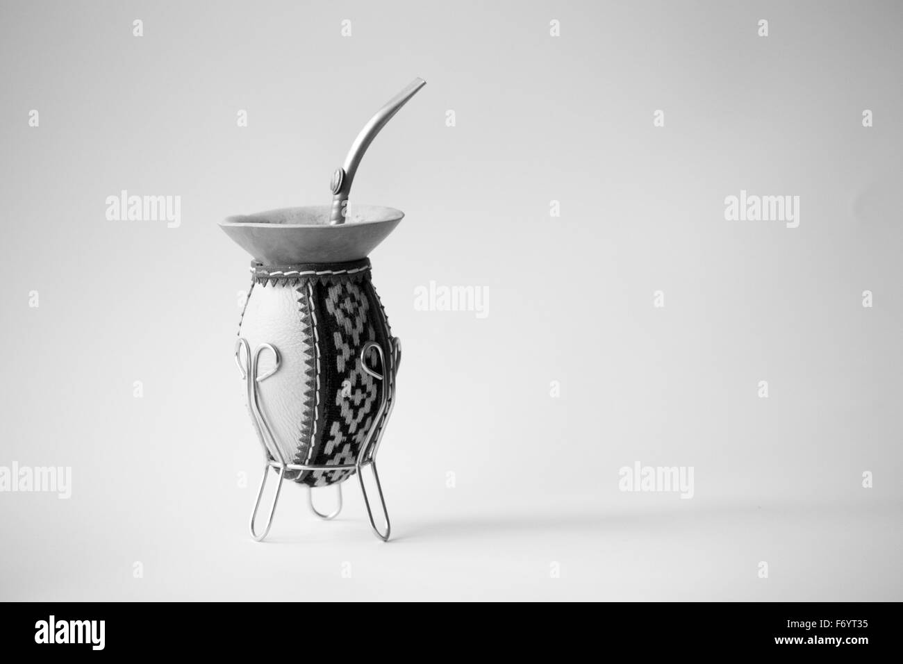 Empty calabash gourd used to drink used in Latin America to drink the ...