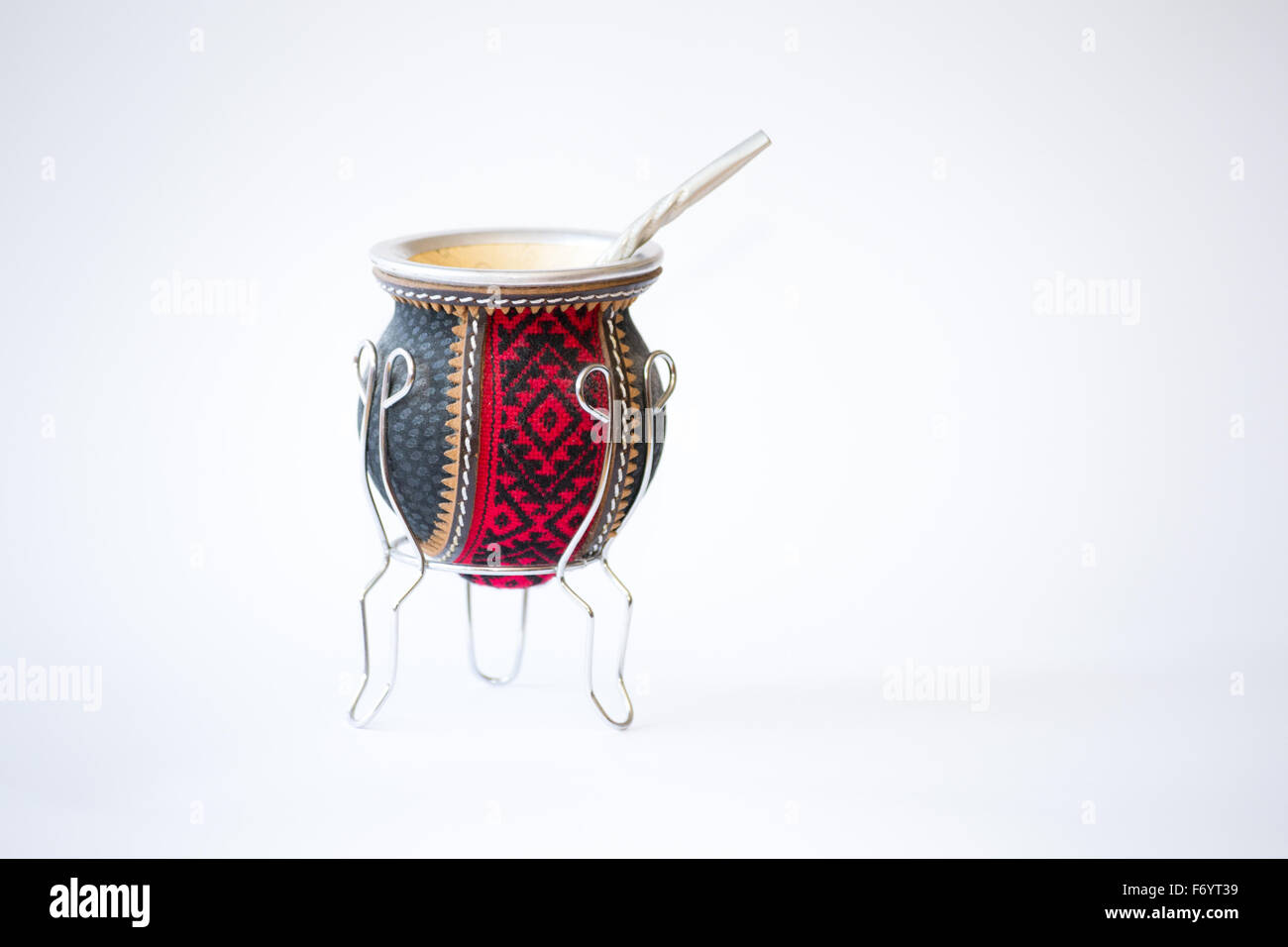 Empty calabash gourd used to drink used in Latin America to drink the ...