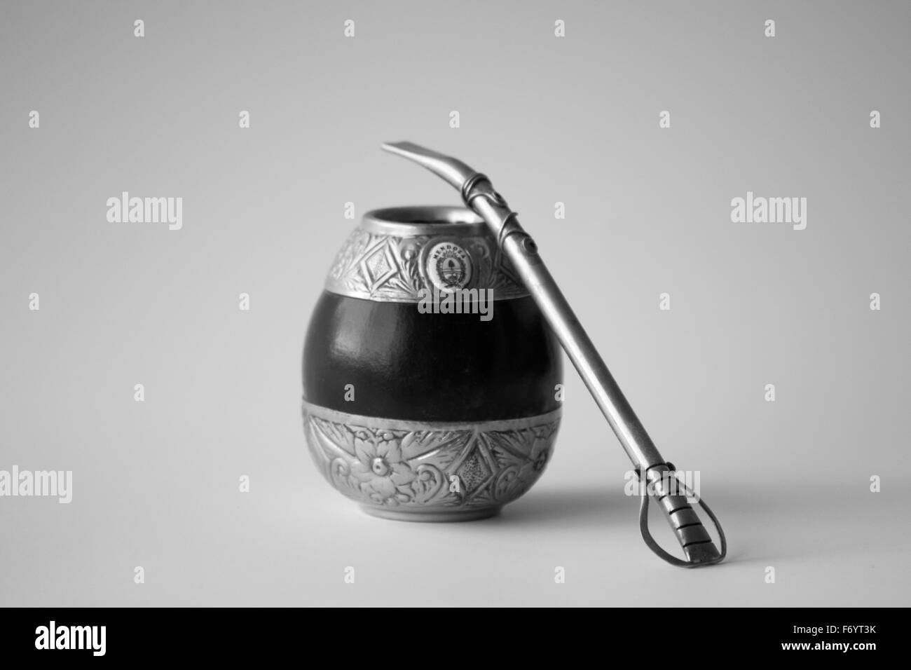 Empty calabash gourd used to drink used in Latin America to drink the ...