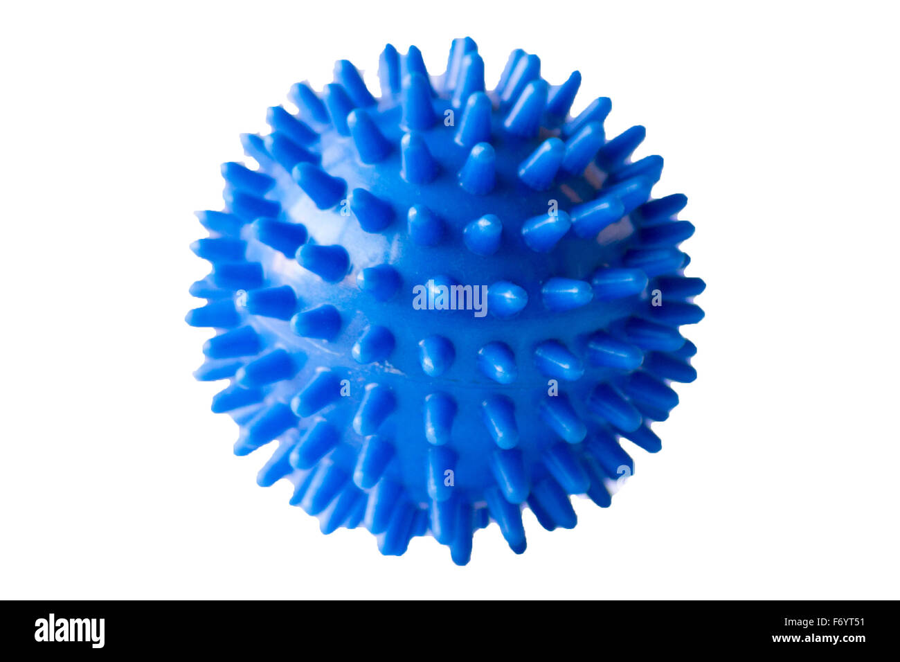 This spiky ball is to be rolled along your body to stimulate blood flow ...